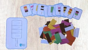 Juego de helados de colores | Material para trabajar la atención en niños