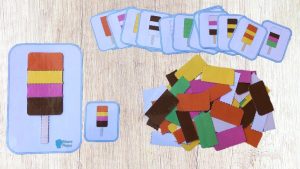 Juego de helados de colores | Material para trabajar la atención en niños