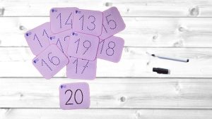 Números del 11 al 20 | Material para trabajar la grafía de los números