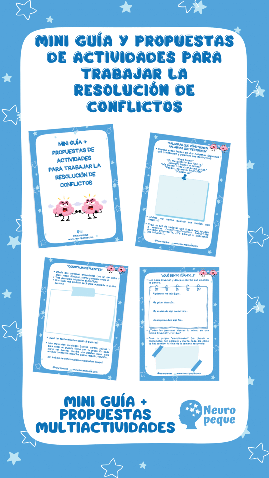 Mini guía y propuestas para trabajar la resolución de conflictos
