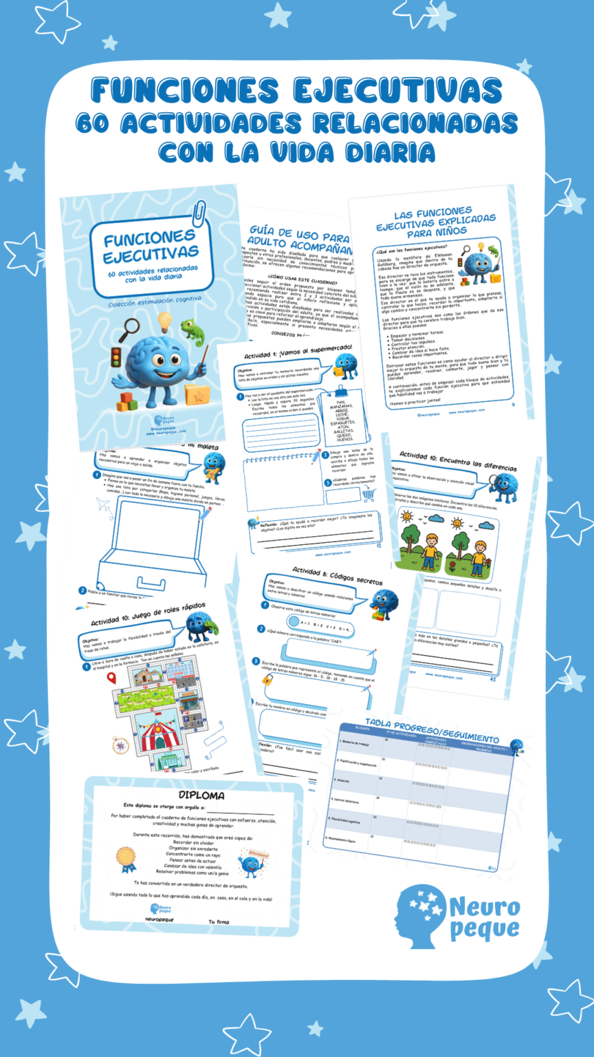 Cuaderno Funciones ejecutivas. 60 actividades y más