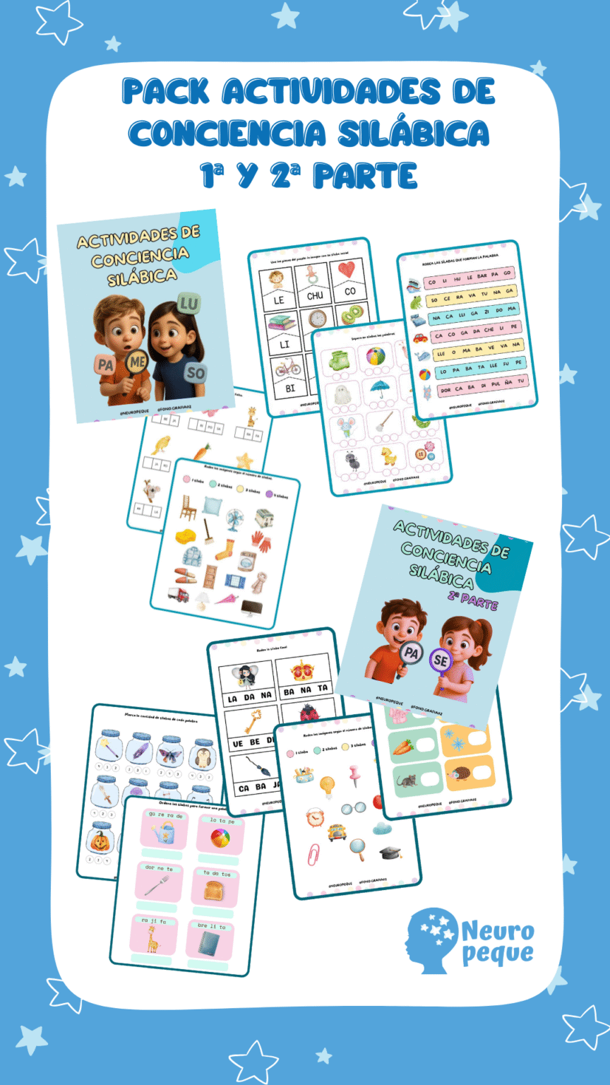 Actividades conciencia silábica | Lectoescritura