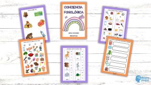 Tarjetas conciencia fonológica | Materiales conciencia fonológica